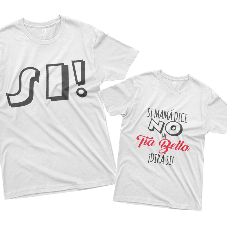 COMBO PLAYERAS SOBRINO Y TÍA BELLA – PRINTEO