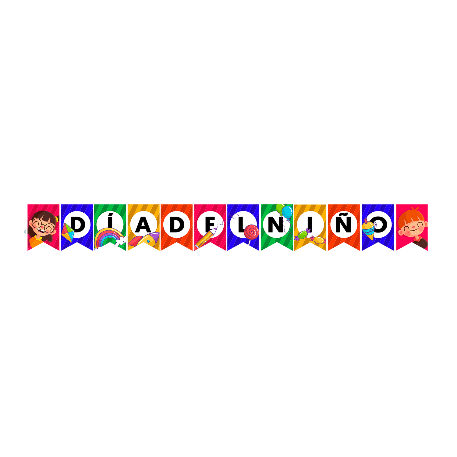 IMAN BANDERINES DÍA DEL NIÑO – PRINTEO