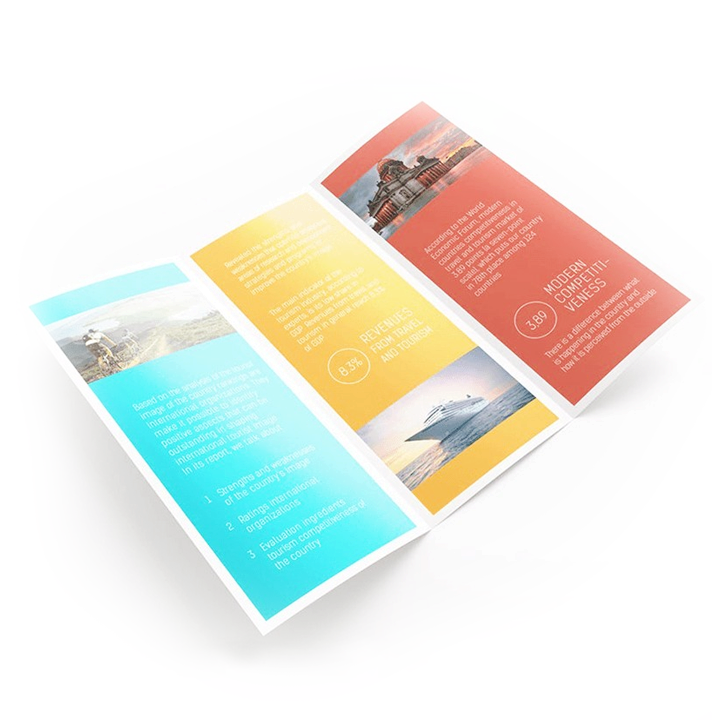 100 TRIPTICOS CARTA AMBOS LADOS COUCHÉ 130GRS – PRINTEO